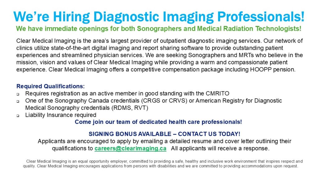 Careers | Clear Medical Imaging